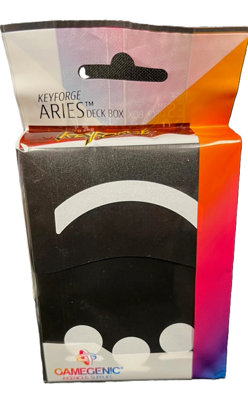 KeyForge Aries Deck Box, Black – A Jogar É Que A Gente Se Entende