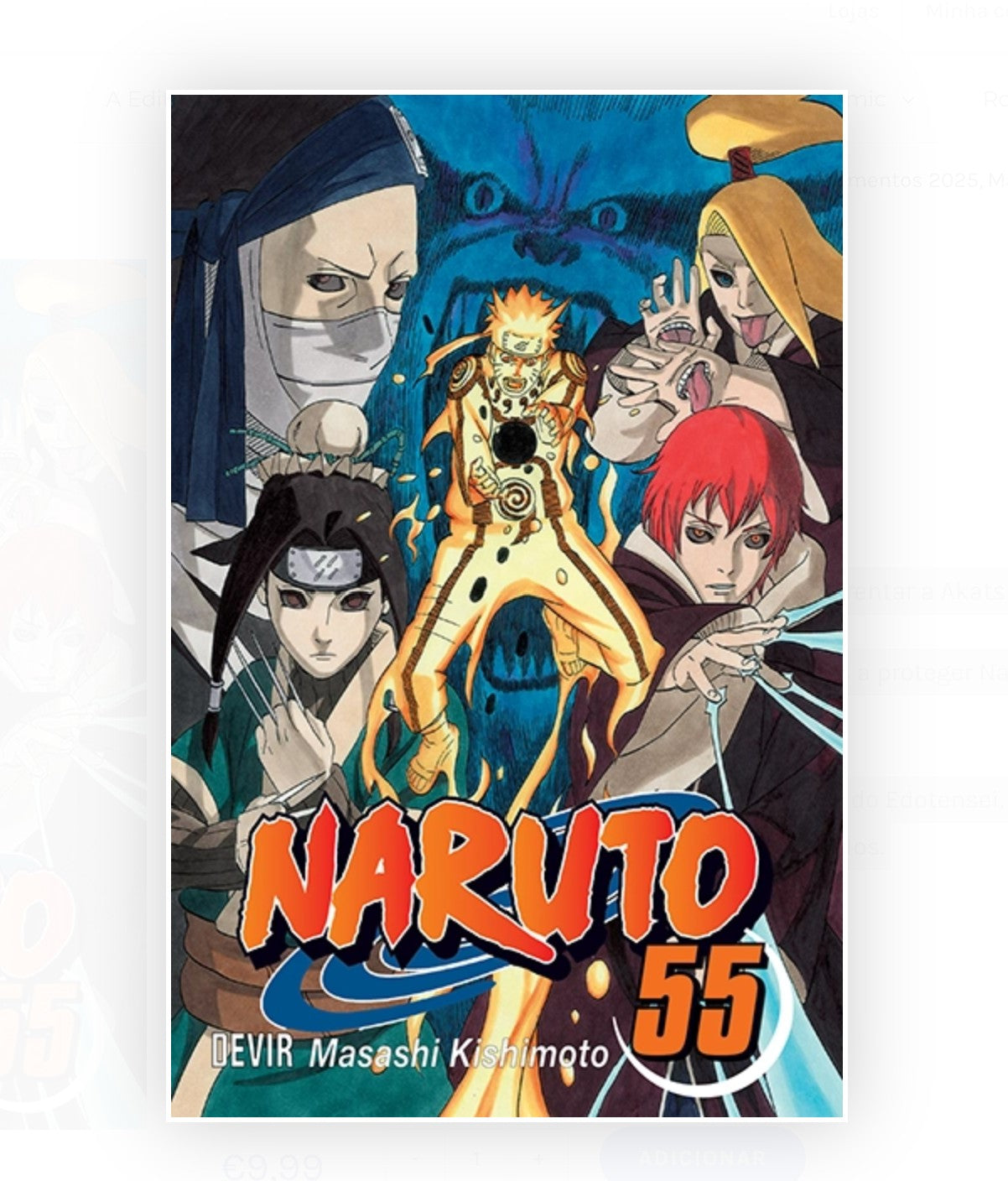 Naruto Vol. 55 Mangá em Portugûes, Masashi Kishimoto – A Jogar É Que A ...