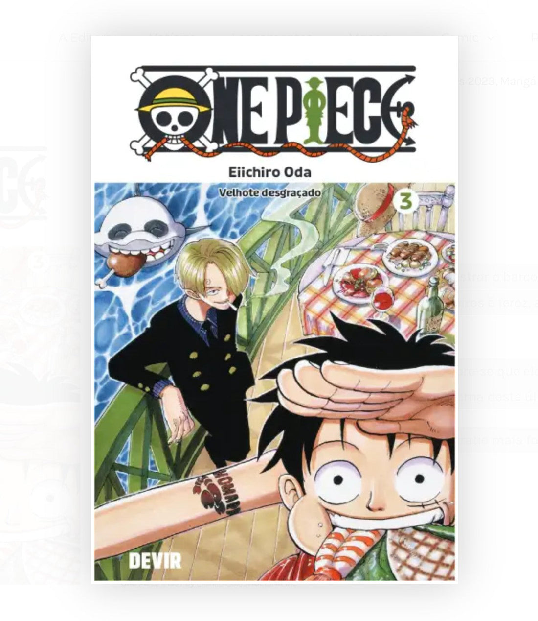 One Piece Vol. 3 Manga in Portuguese, by Eiichiro Oda – A Jogar É Que A ...