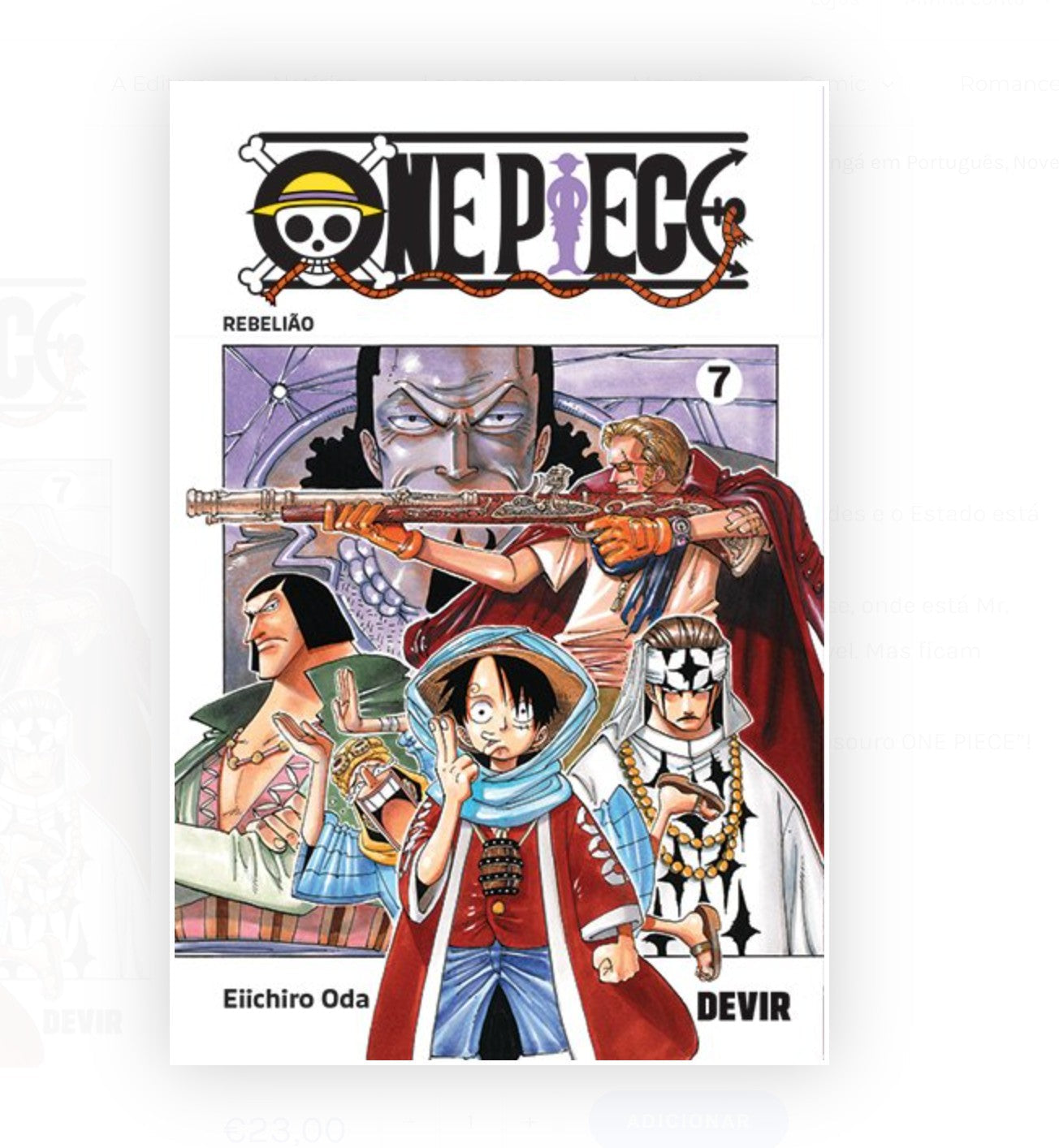 One Piece Vol. 7 Manga in Portuguese, by Eiichiro Oda – A Jogar É Que A ...