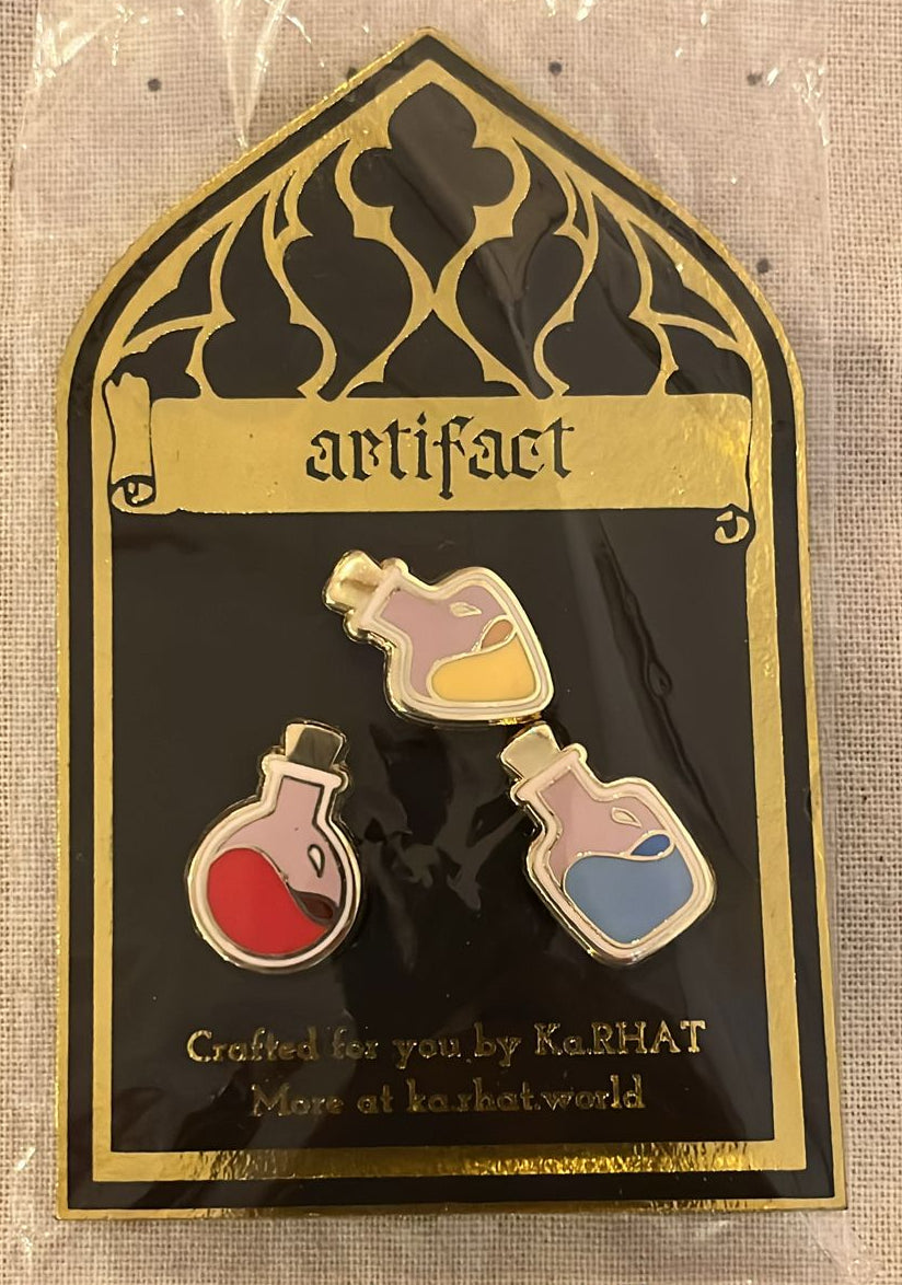 Ka.RHAT Potion Set of 3 Pins – A Jogar É Que A Gente Se Entende
